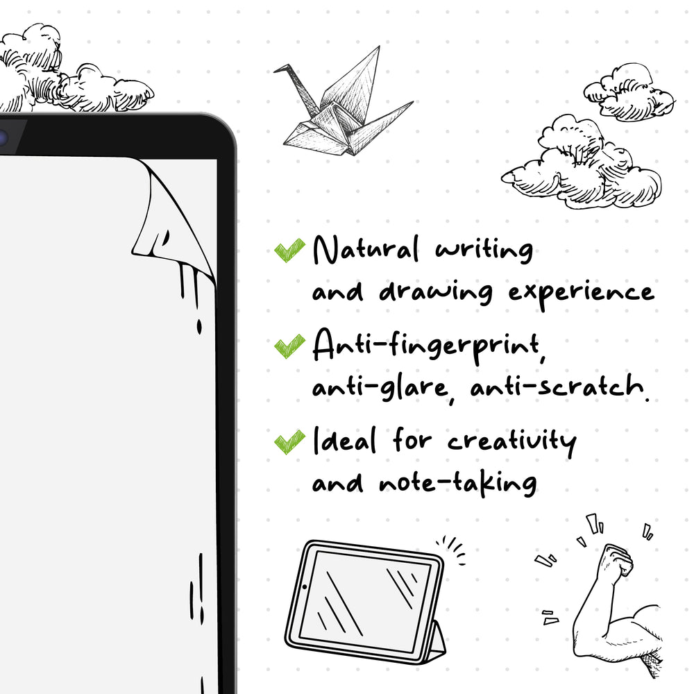 Paper-effect screen protector vs. glass screen protector | doodroo